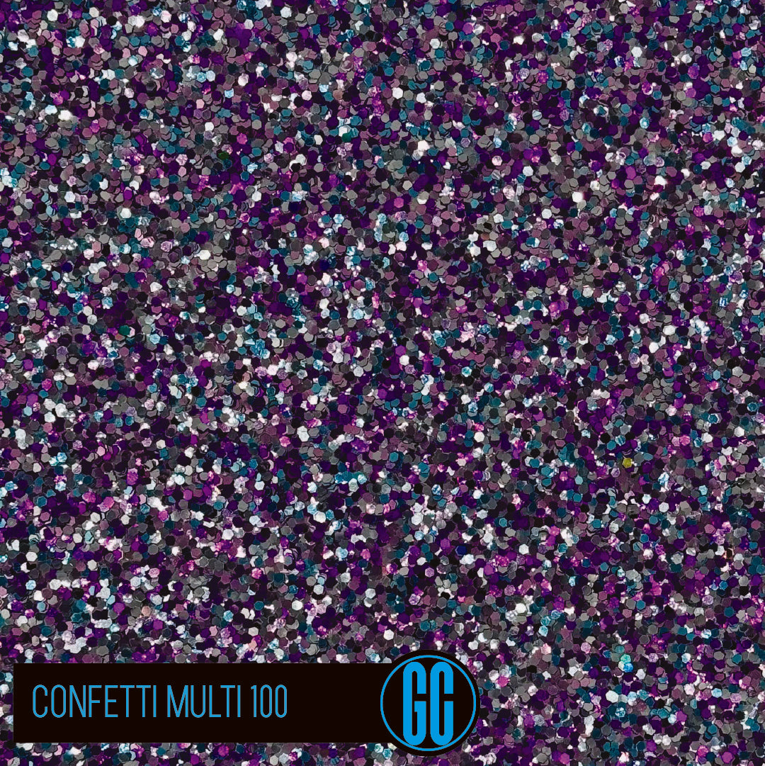A4 Size Multi 100 Confetti Glitter Fabric – Glitter Crafts UK