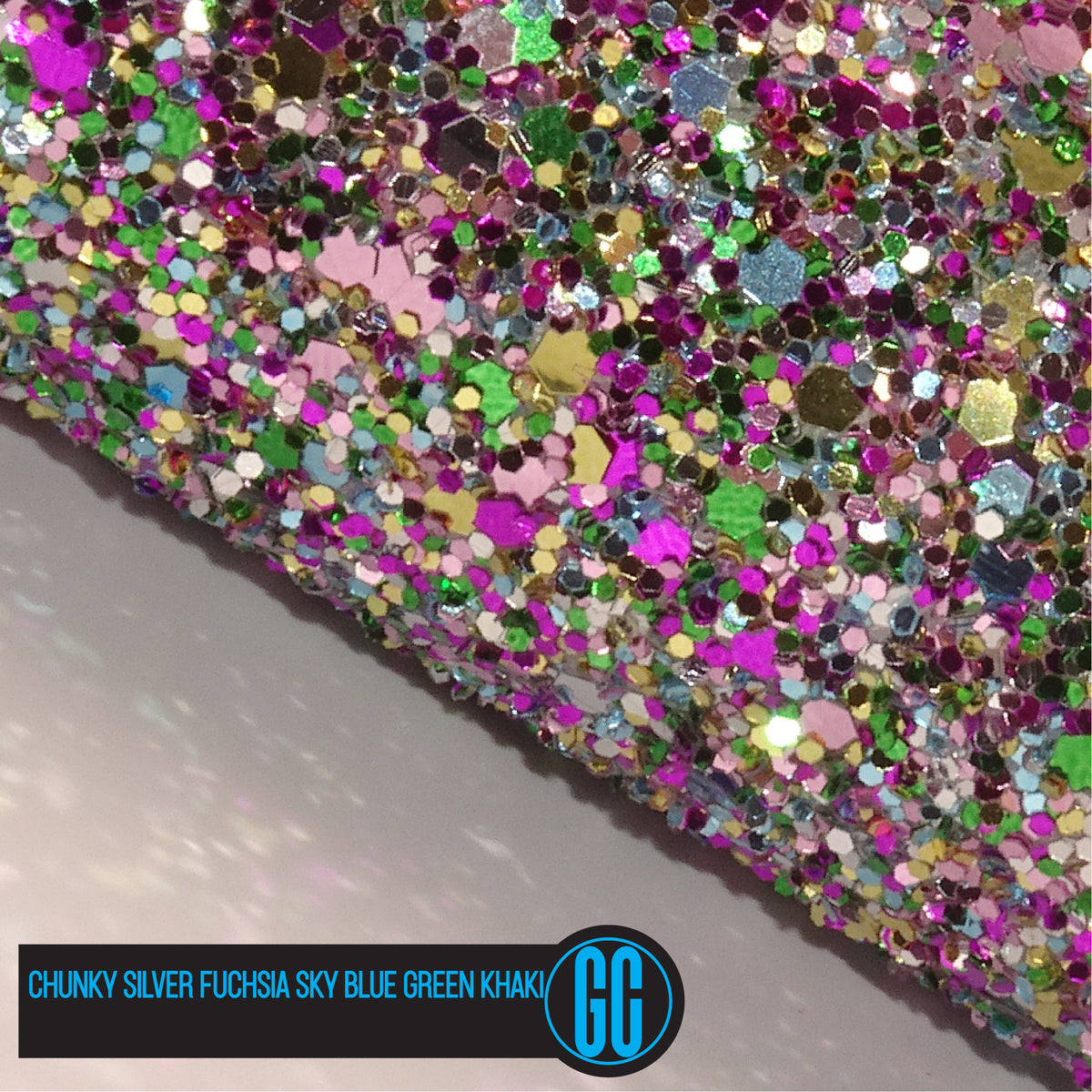 A4 Size Chunky Multi 2608 Glitter Fabric – Glitter Crafts UK