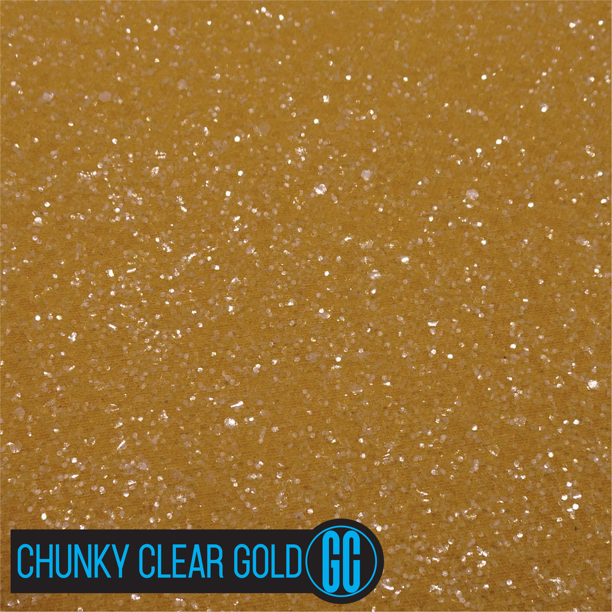 A4 Size Chunky Clear Gold Glitter Fabric – Glitter Crafts UK
